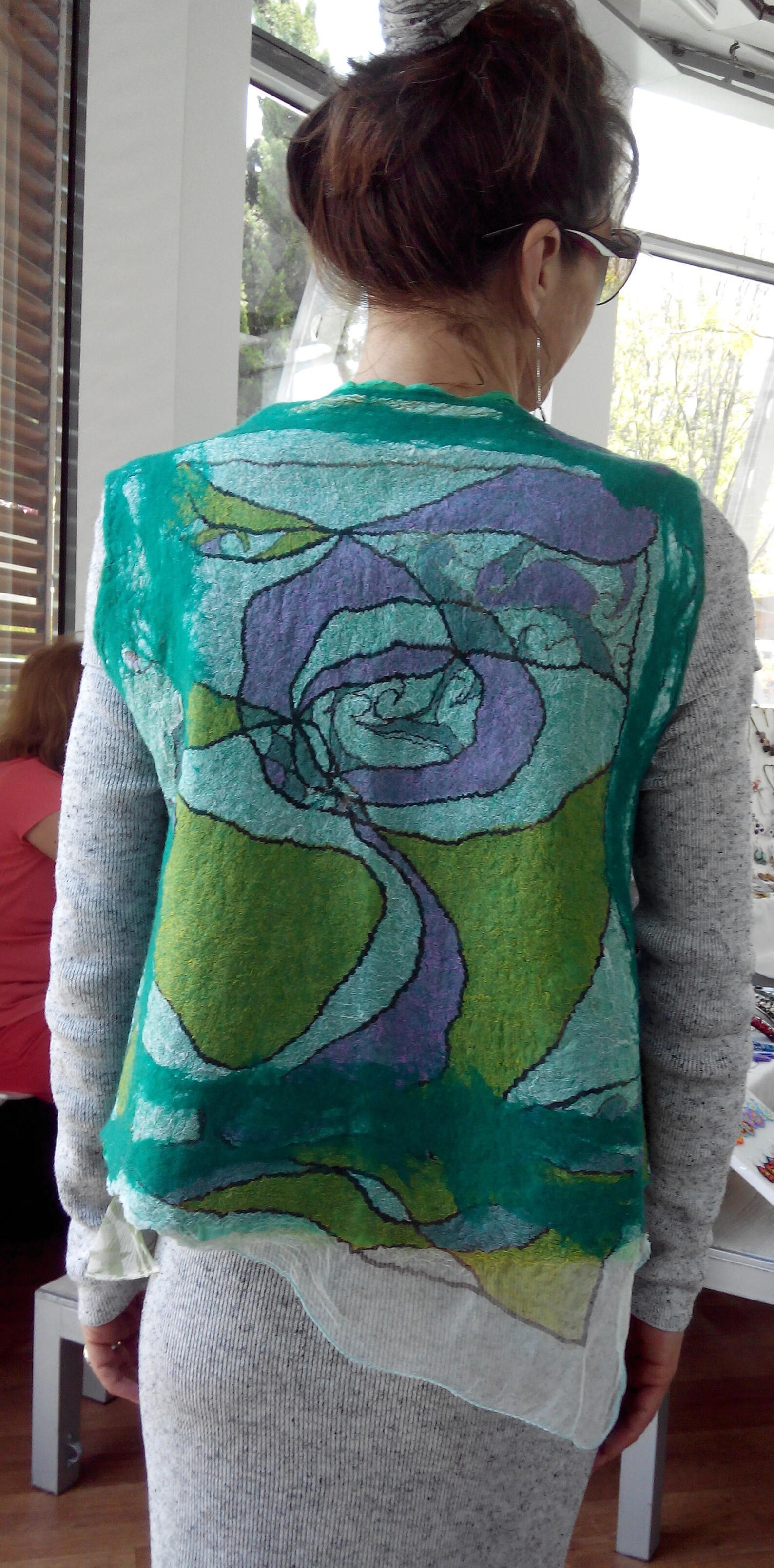 Felted Bilateral Vest , Felted Clothing , Original Work , Women Gift ...