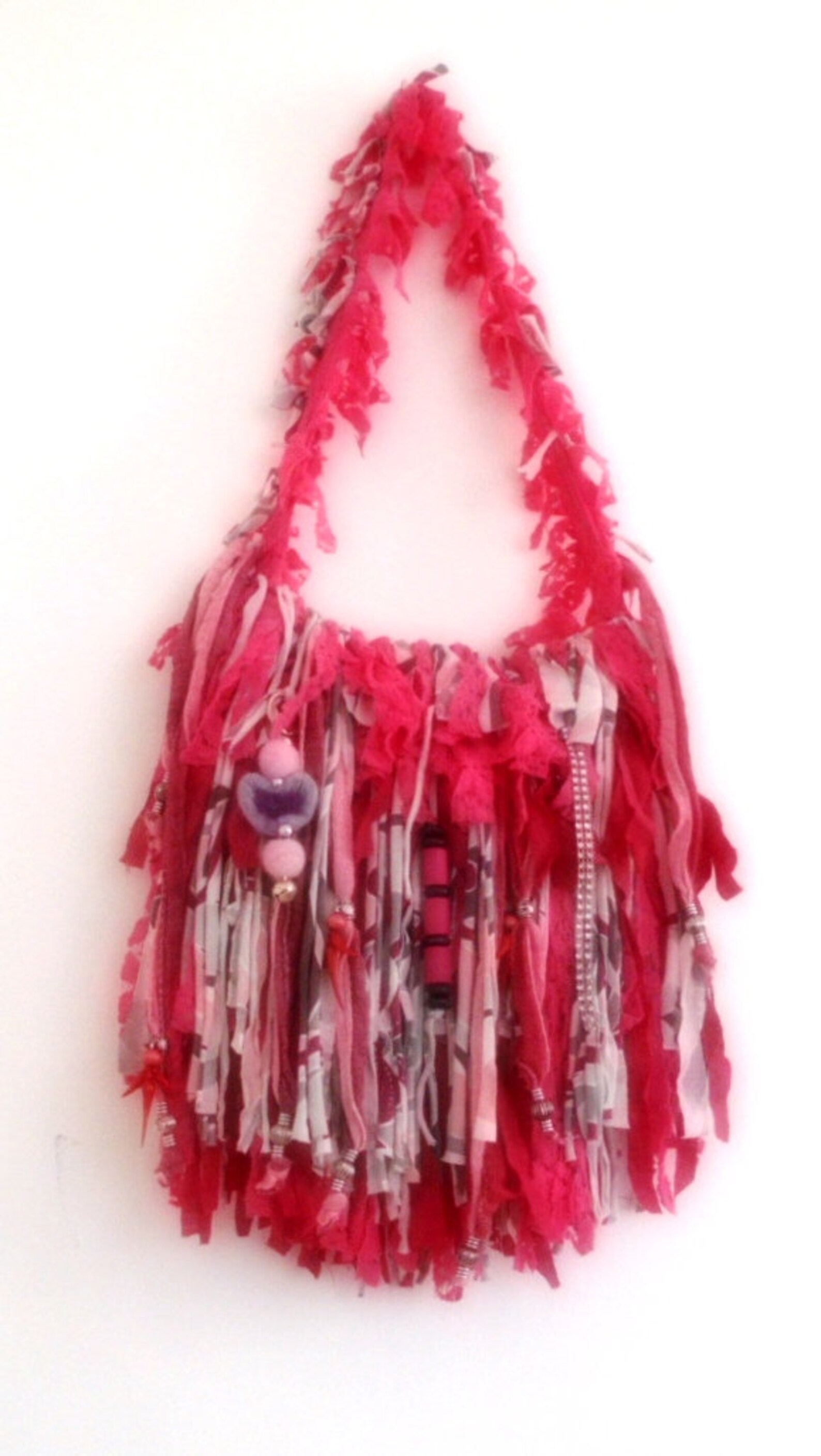 Modern Hippie Style, Funky Bag With Fringe,woolen Felt Bag, Gift Ideas ...