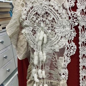 Handmade Lace Shawl | Long, Light and Buoyant | Wearable Art | Chic ...