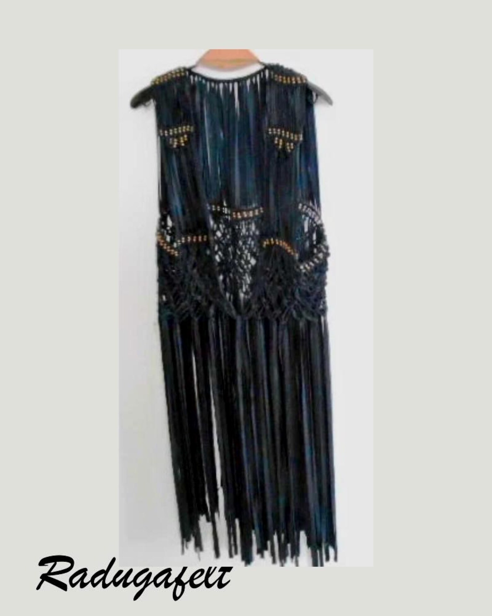 Handwoven Macrame Style Tunic, Fringe Tunic, Fringe Sheath, Modern ...