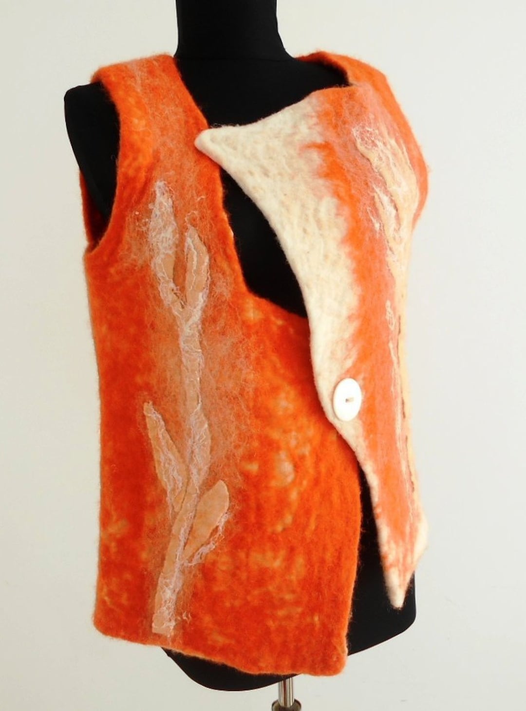 Felted Vest , Felted Clothing , Original Work , Women Gift , Felted Art ...