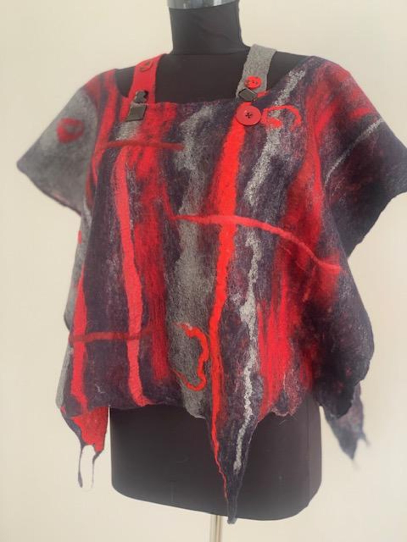 Handmade Cape,poncho,women's Tunic,unique Clothing,artistic Style,wool ...