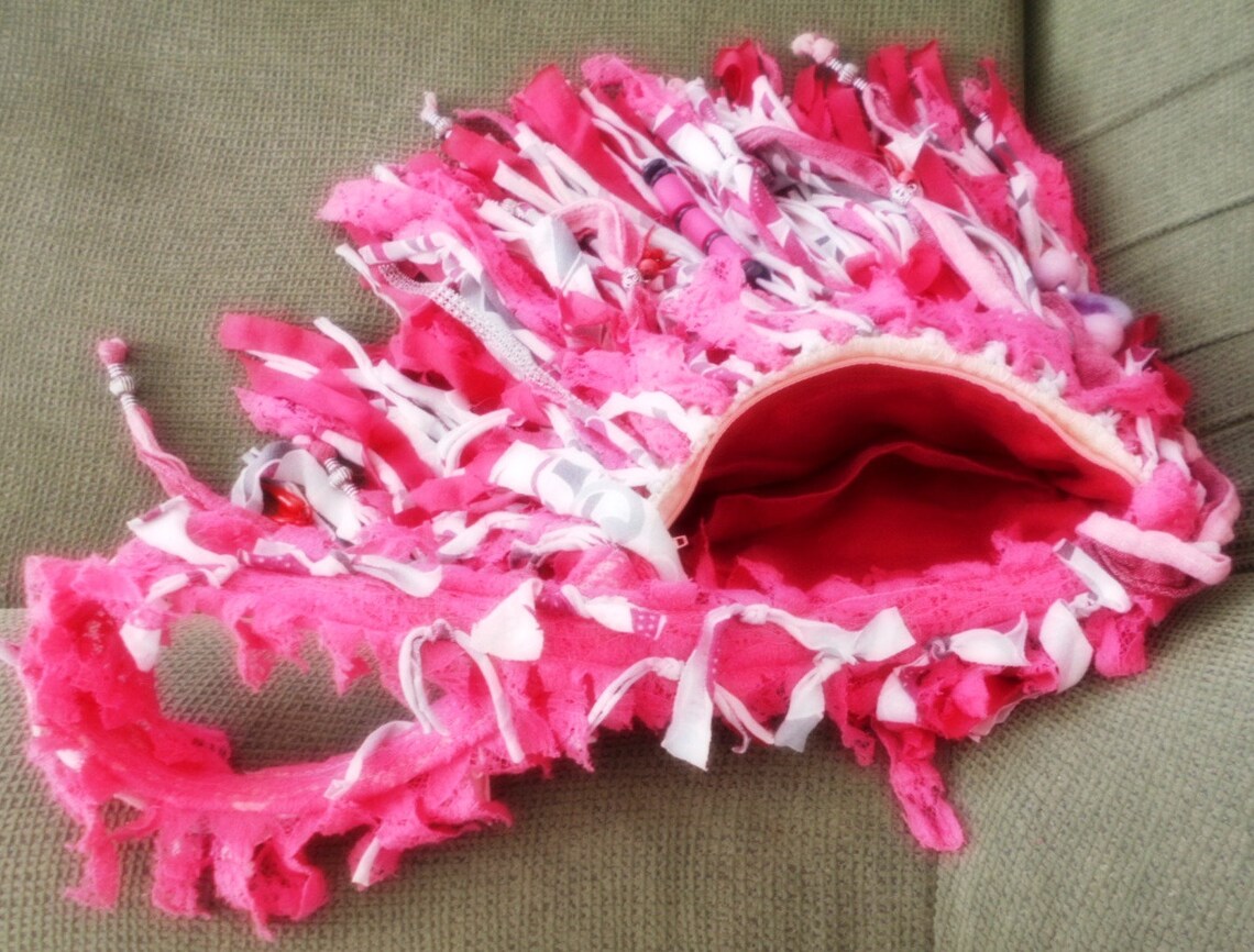 Modern Hippie Style, Funky Bag With Fringe,woolen Felt Bag, Gift Ideas ...