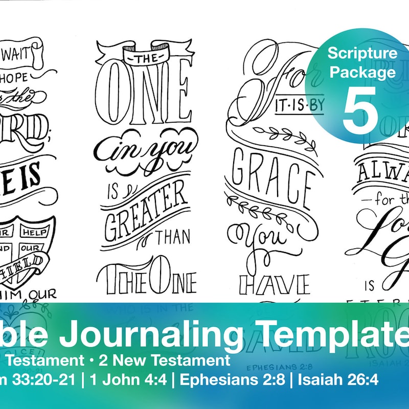 Bible Journaling Templates - Etsy