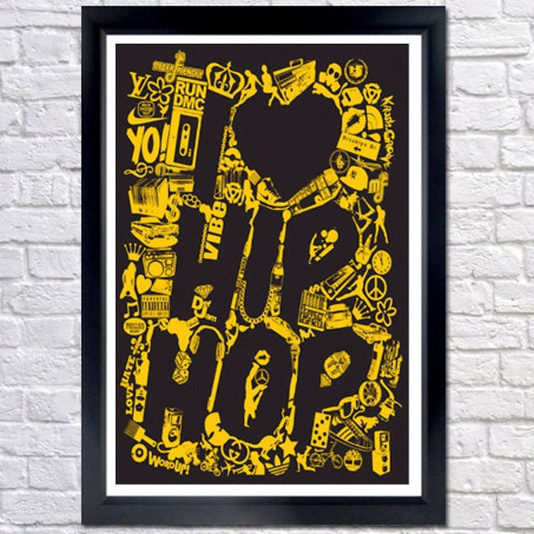 Old School Hip Hop Poster - Etsy