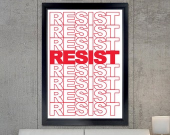 Resist Poster - Etsy