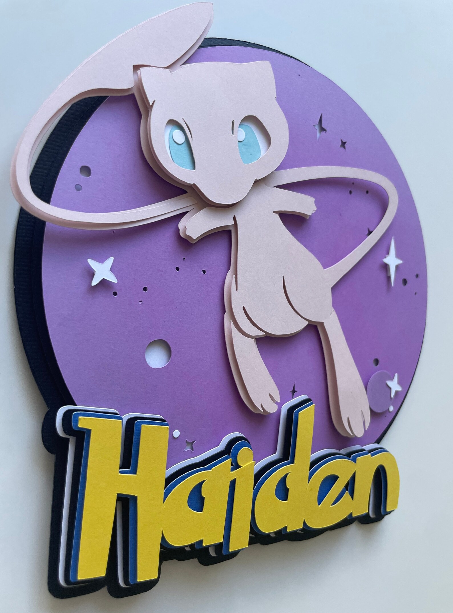 Pokemon Mew Cake Topper/pokemon Birthday Party/pokemon Theme - Etsy