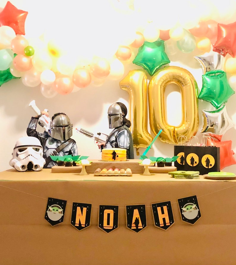 Star Wars the Mandalorian/ the Child/ Baby Yoda Birthday Banner - Etsy