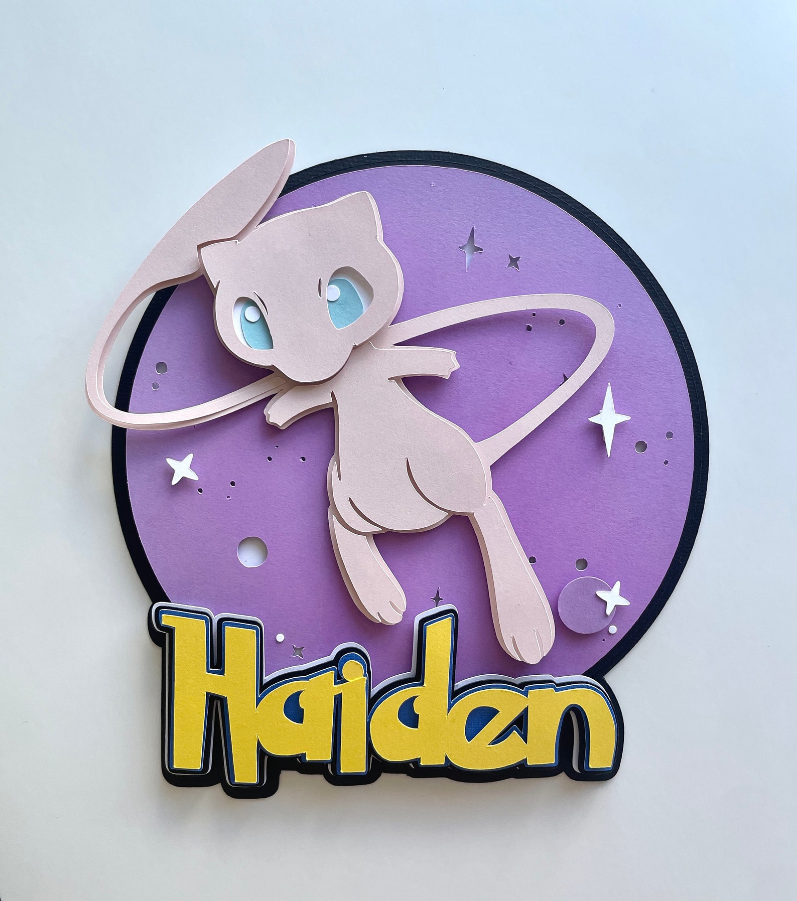 Pokemon Mew Cake Topper/pokemon Birthday Party/pokemon Theme - Etsy