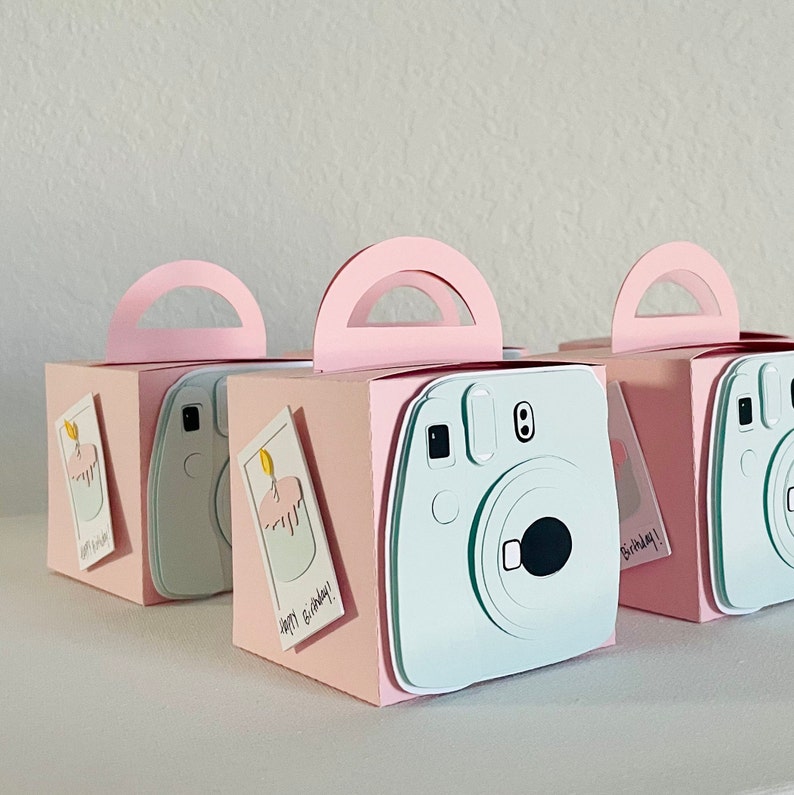 Camera Favor Box / Camera Birthday / Teen Birthday/ Girl Birthday ...
