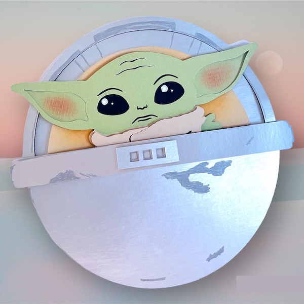 Baby Grogu Cake Topper - Etsy