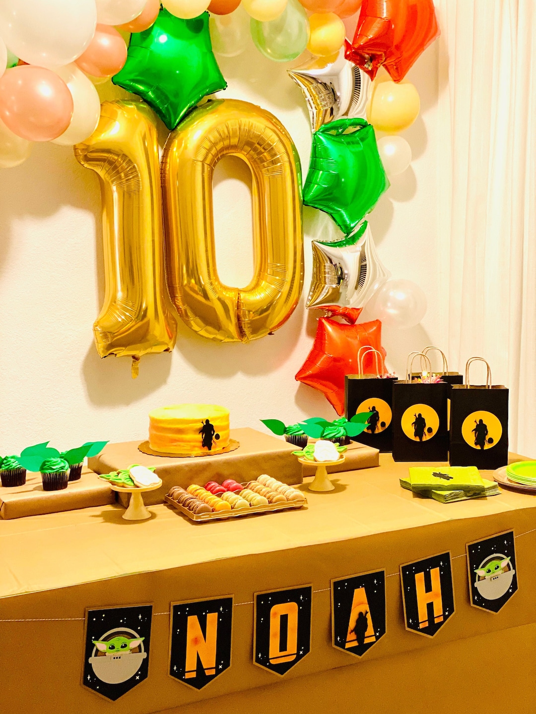 Star Wars the Mandalorian/ the Child/ Baby Yoda Birthday Banner - Etsy
