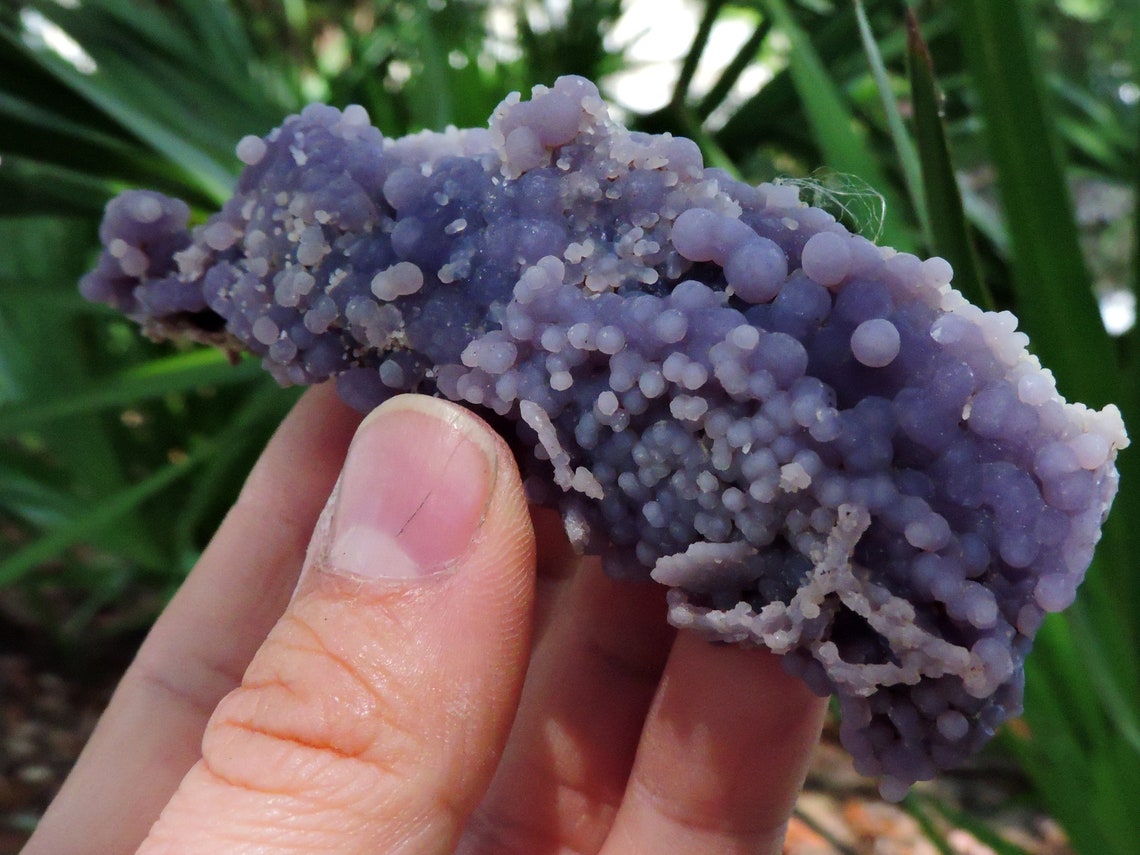 Natural Grape Agate Crystal Cluster 4.6 Inches 142g From - Etsy