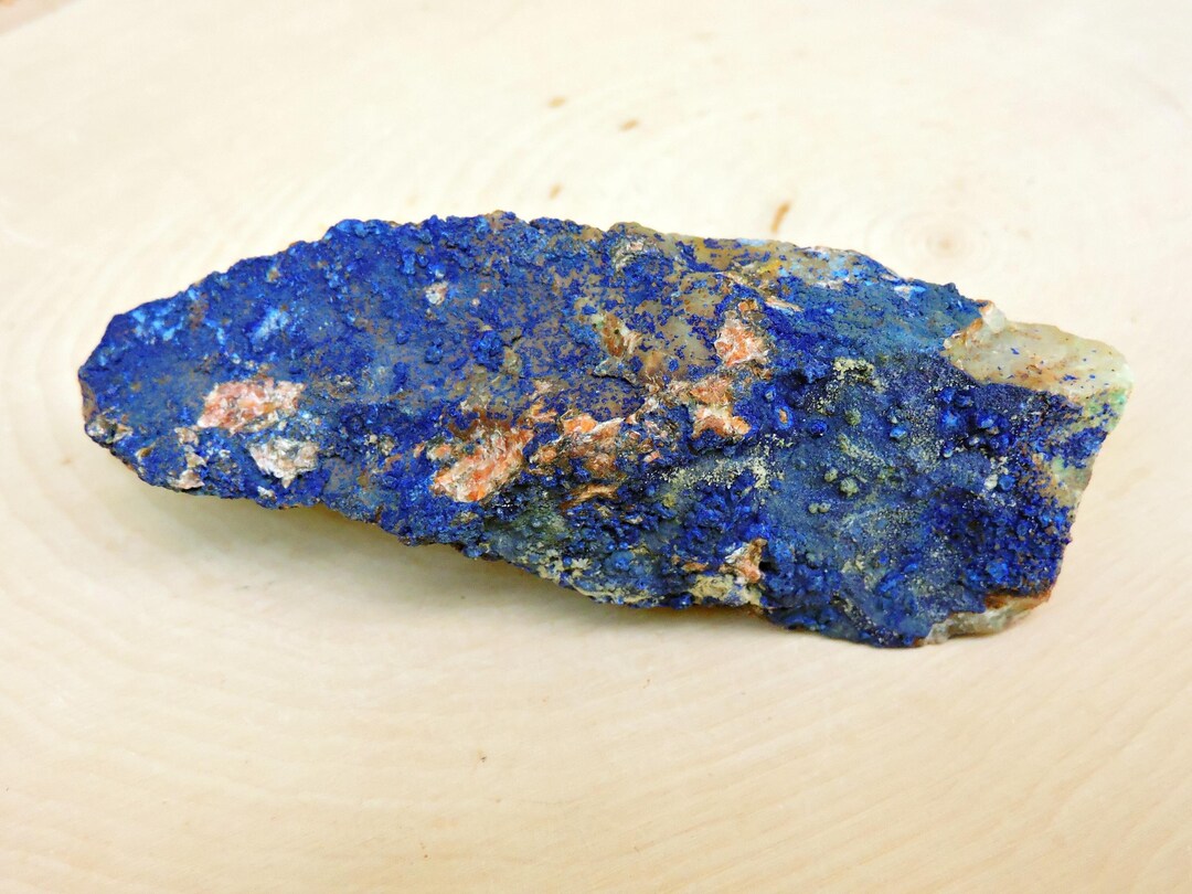 Blue Azurite Crystal From Morocco — Rich Color Mineral Specimen, 4” - Etsy