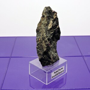 Impressive 2.7-inch Graphite With Ruby and Pyrite Matrix: 126 Gm ...