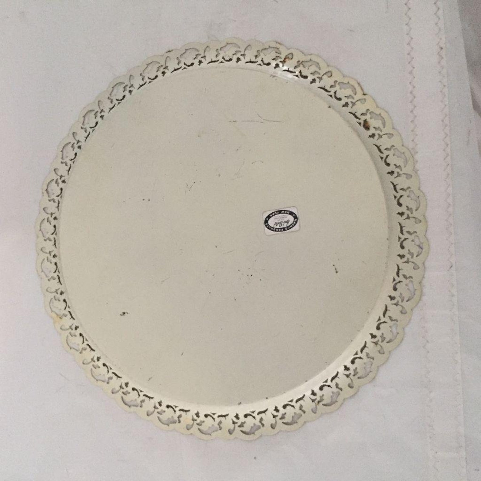 Vintage Hand Painted Floral Tole Tray/ Serving Tray FREE Domestic ...
