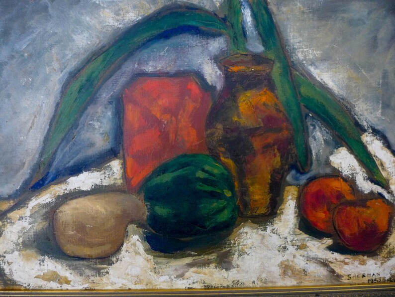 Impressionist Still Life O/C 1953-sherman - Etsy