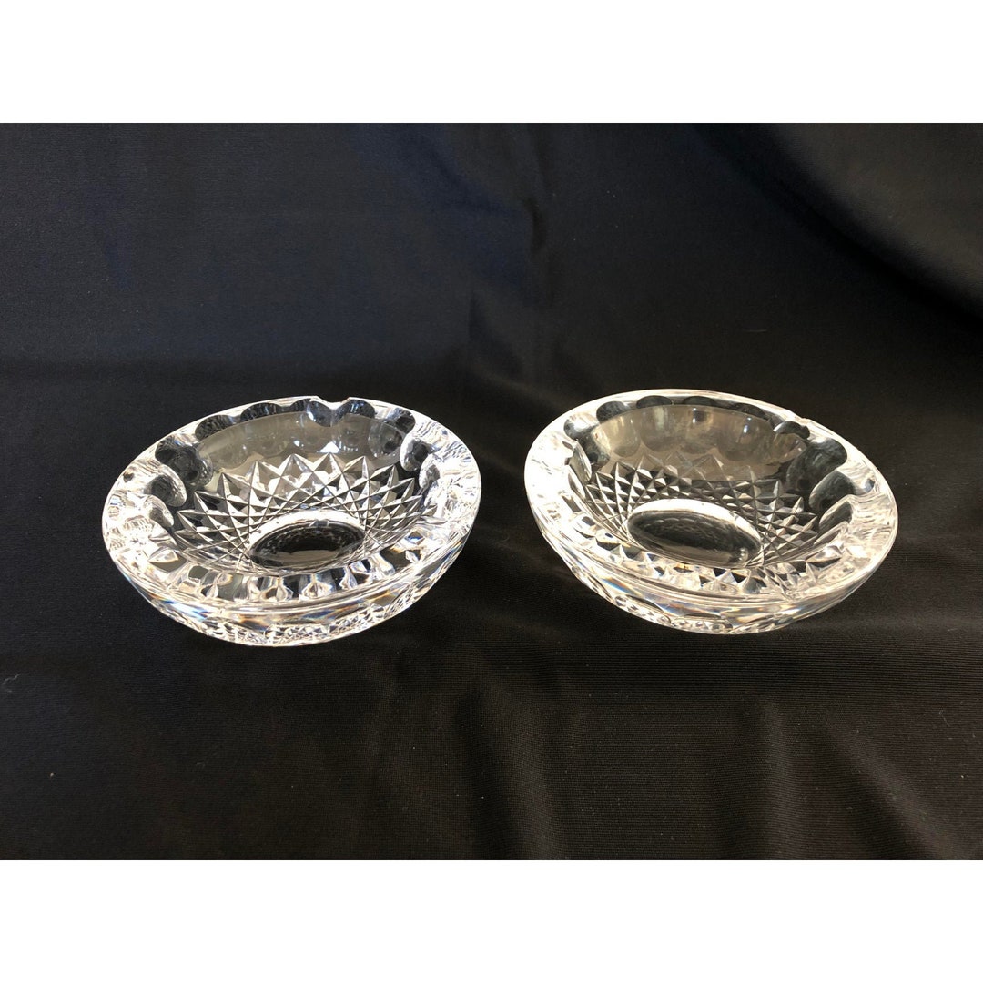 Waterford Crystal Colleen Pattern Ashtray Set of 2, FREE DOMESTIC ...