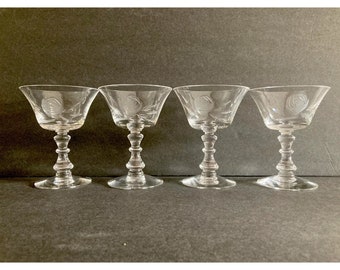 Fostoria Rose…signed.. Cocktail Glasses.. Set of 4 - Etsy