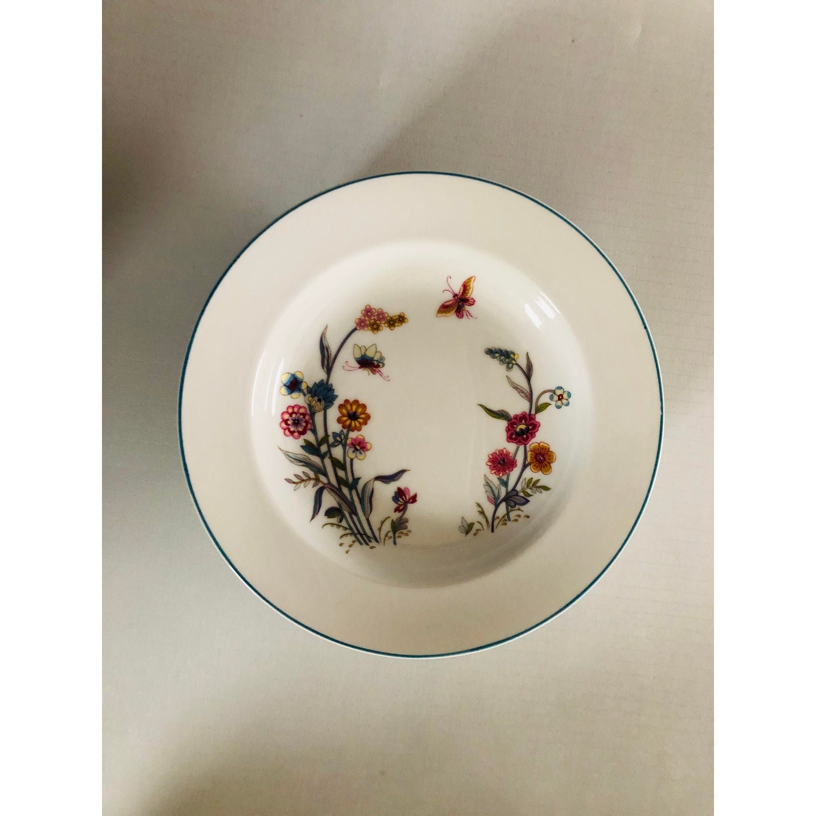 Vintage Jardin by Andrea " Sedek" Pattern Porcelain Dinner-soup Bowls S ...