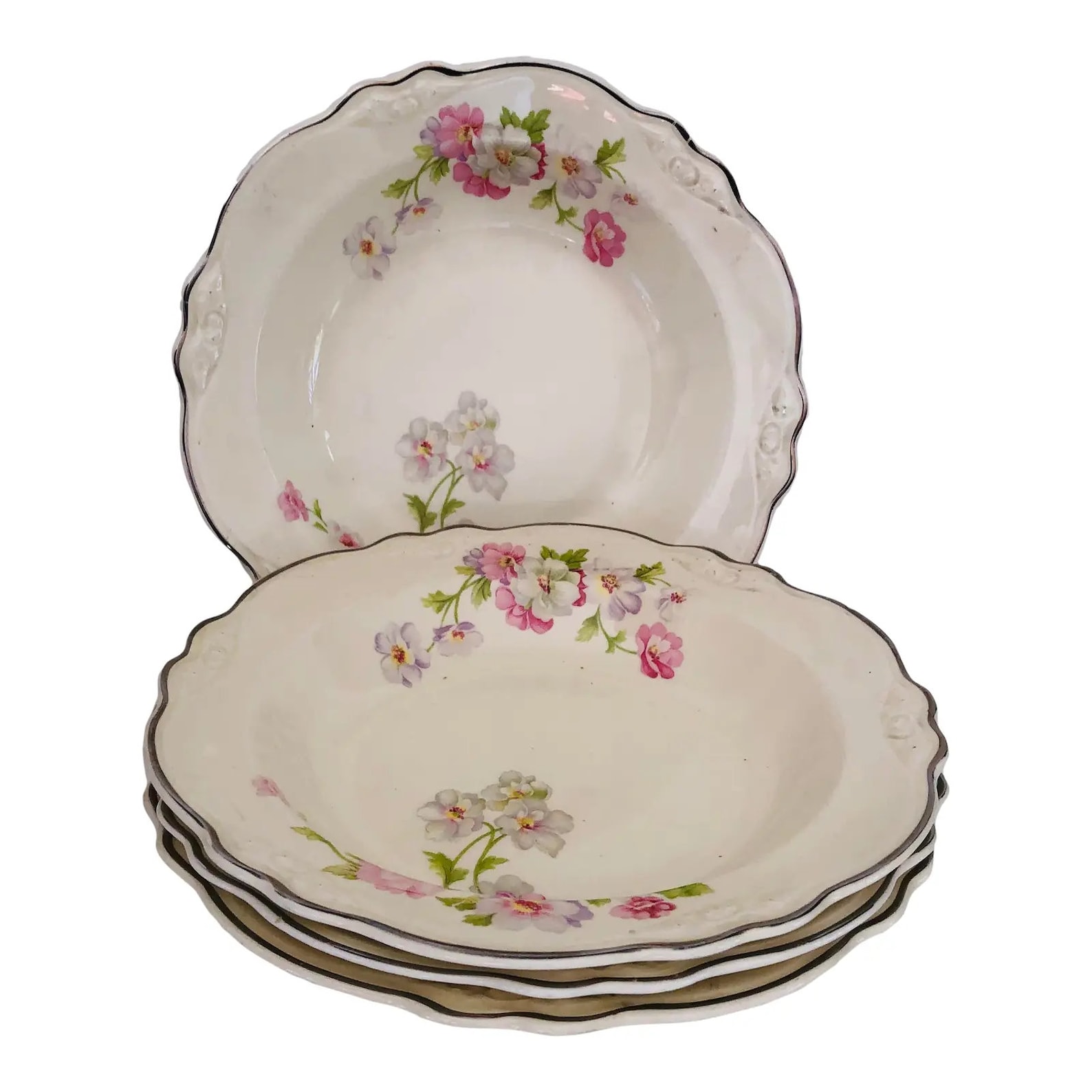 Vintage Homer Laughlin virginia Rose pattern Soups - Etsy