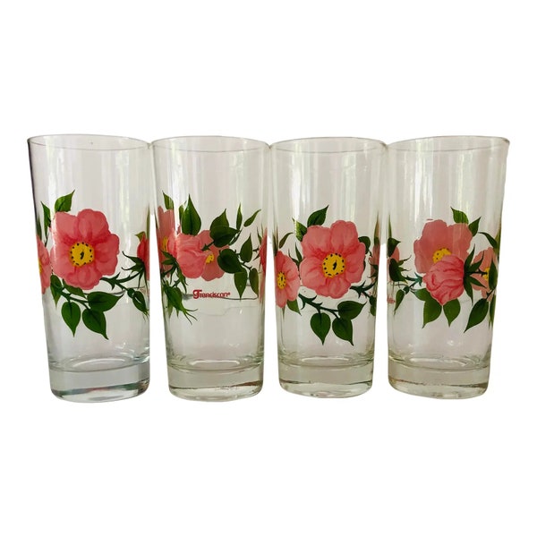 Franciscan Ware Desert Rose Drinking Glasses Etsy