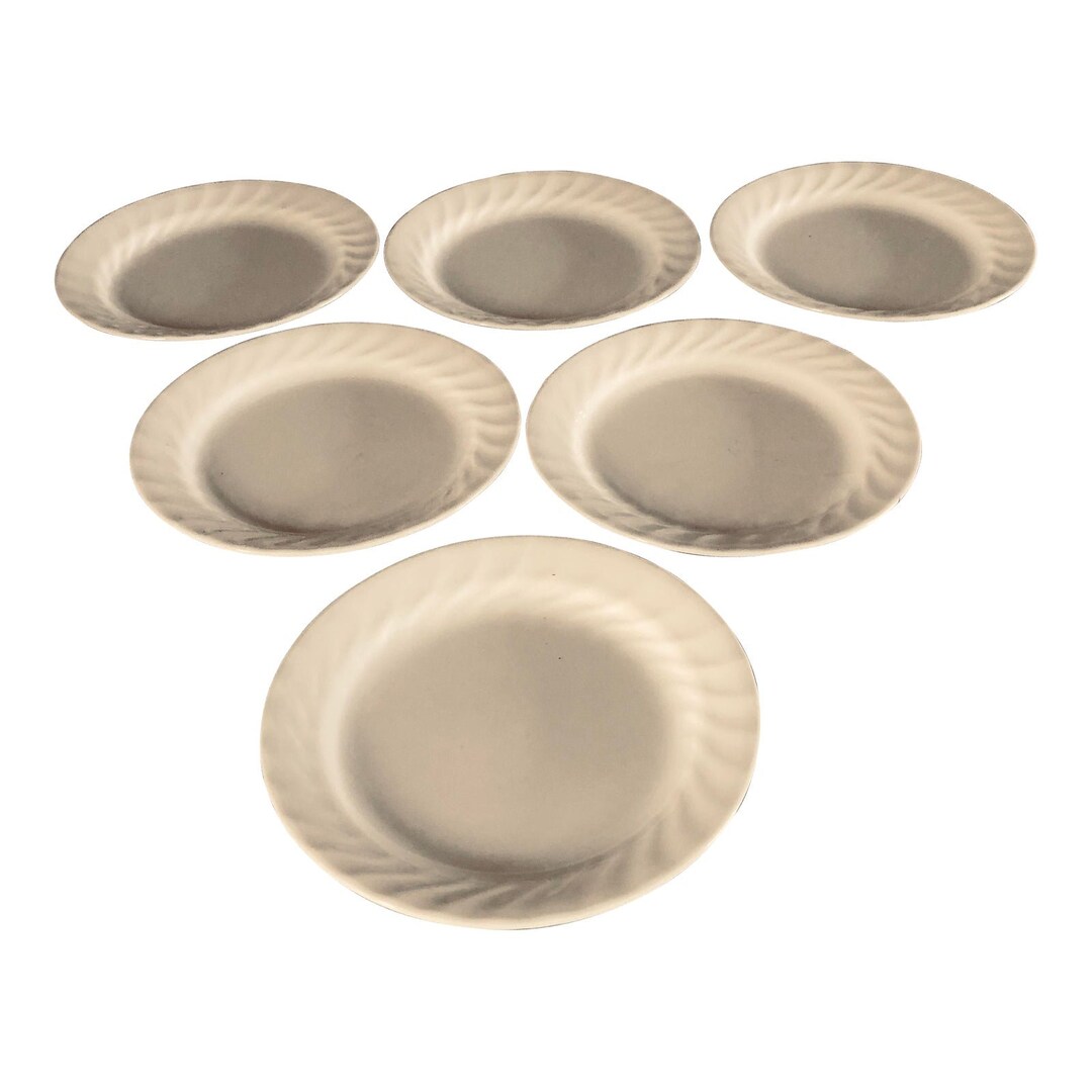 Vintage Corelle Classic White Salad Plates S/6, FREE DOMESTIC SHIPPING ...