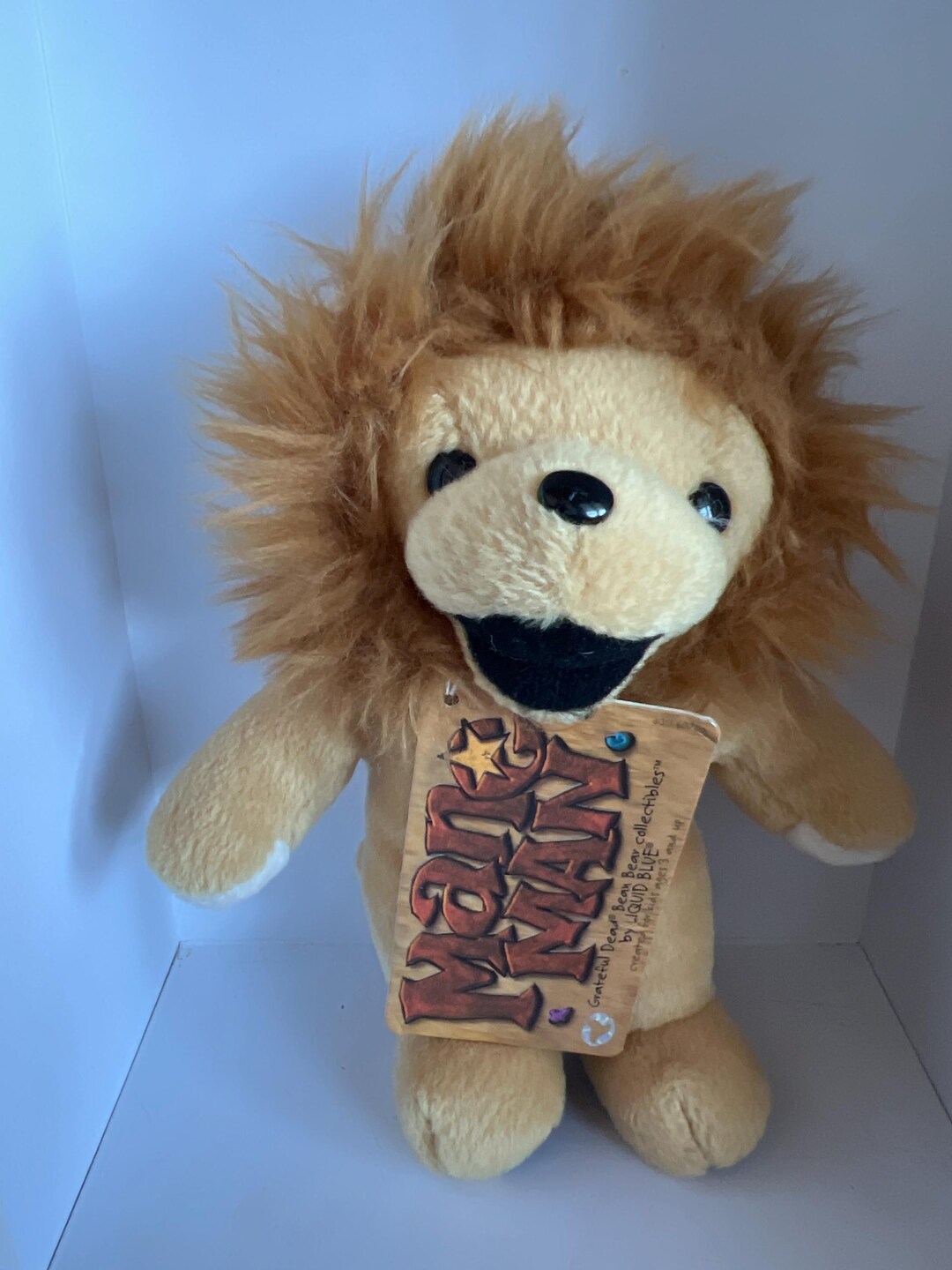 Mane Man Grateful Dead Bean Bear Collectible by Liquid Blue Wrinkled ...