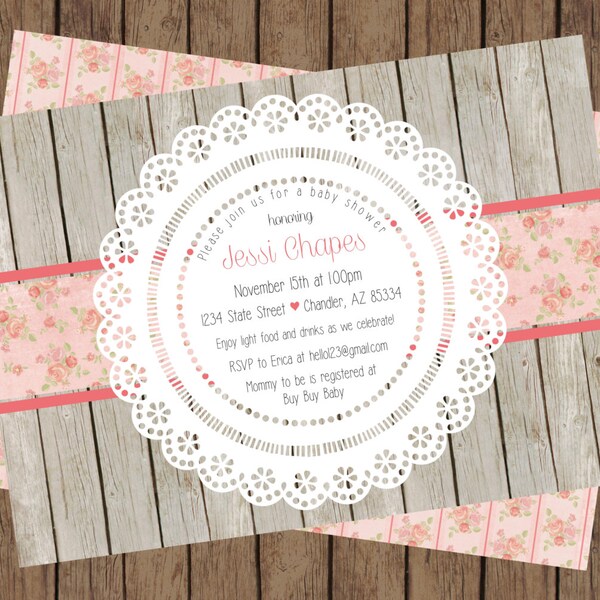 Doily Invitation - Etsy