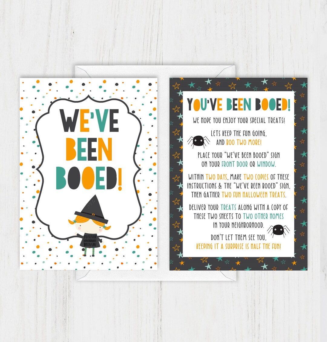 We've Been Booed Printable, We've Been Booed Sign, You've Been Booed ...