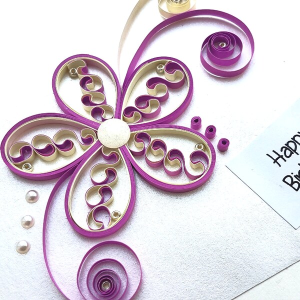 Quilled Card - Etsy