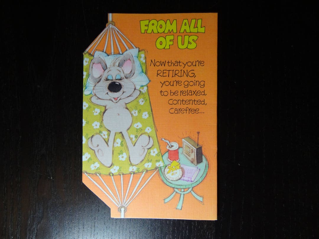 Vintage Unused Retirement Greeting Card "from All of Us" - American ...