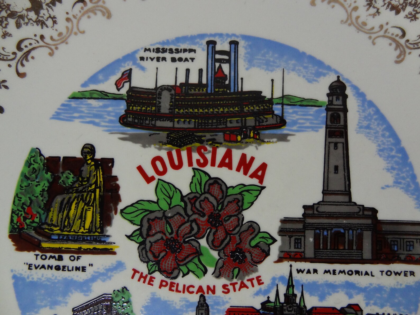 Vintage Louisiana the Pelican State Ceramic - Etsy