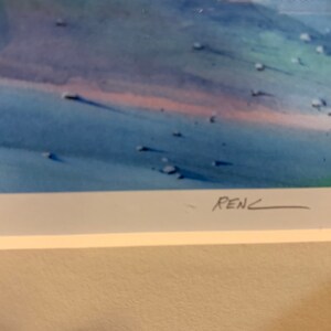 Vintage Framed Watercolor Giclee Print by Bill Renc - Giclee Art Print ...