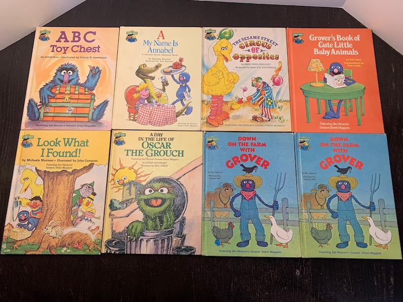 Sesame Street Book Club Books Featuring Jim Henson's - Etsy