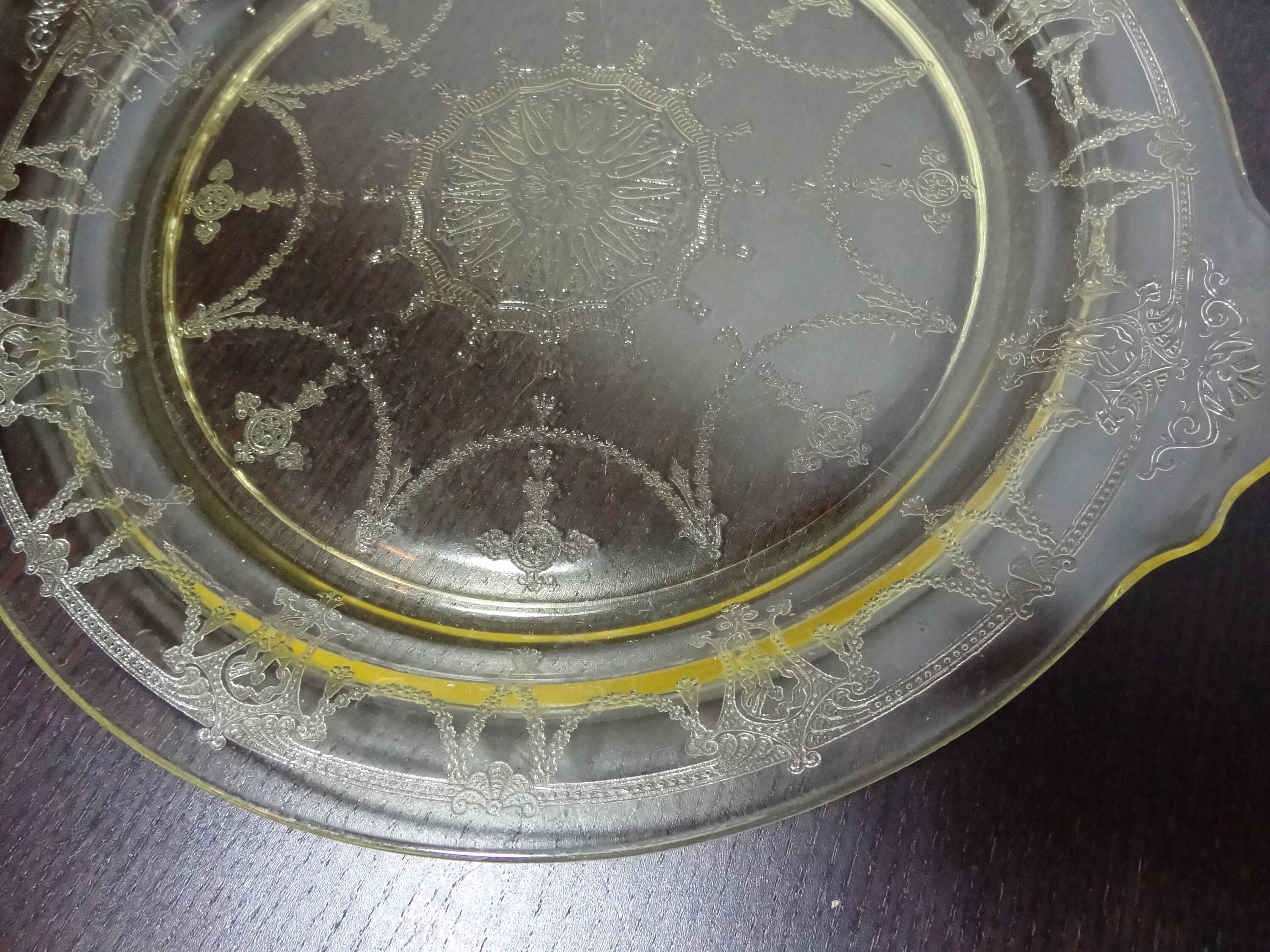 Vintage Anchor Hocking Glass Co. Yellow Depression Glass | Etsy