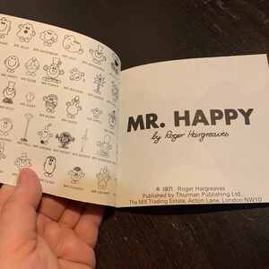 Mr Men Book "mr Happy" - by Roger Hargreaves - Thurman Publishing ...
