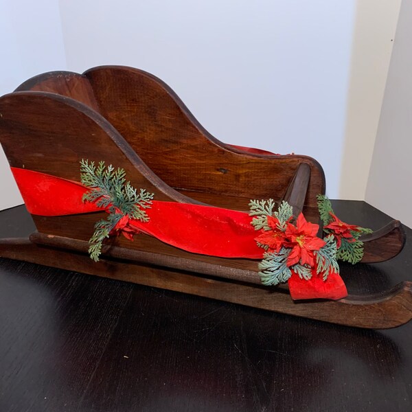 Wooden Sleigh - Etsy