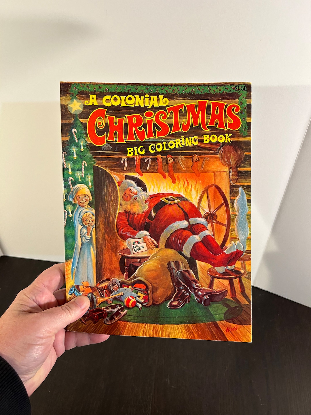 Vintage A Colonial Christmas Big Coloring Book Playmore Inc Copyright ...