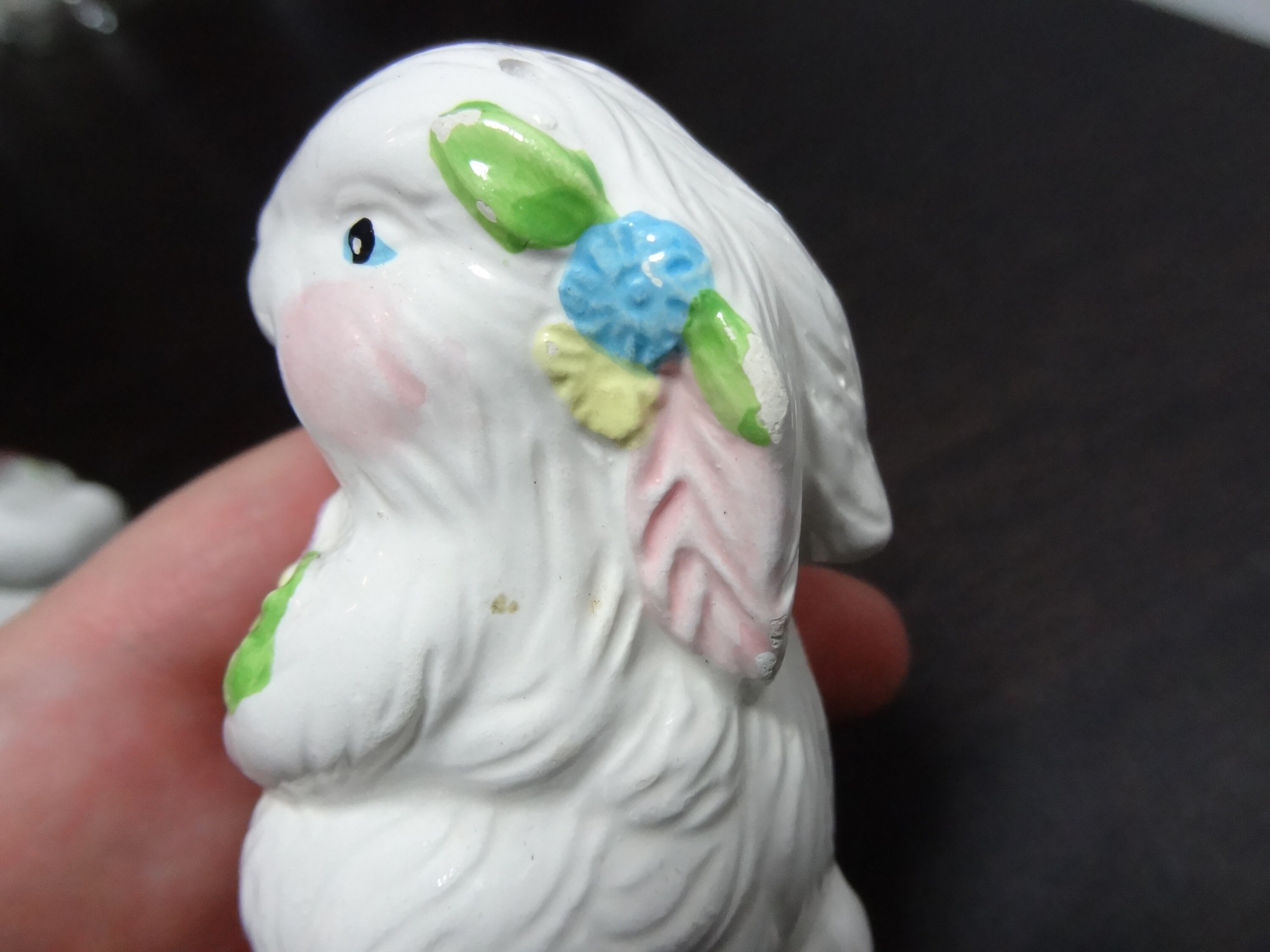Vintage Ceramic Bunny Salt and Pepper Shaker Set - Etsy