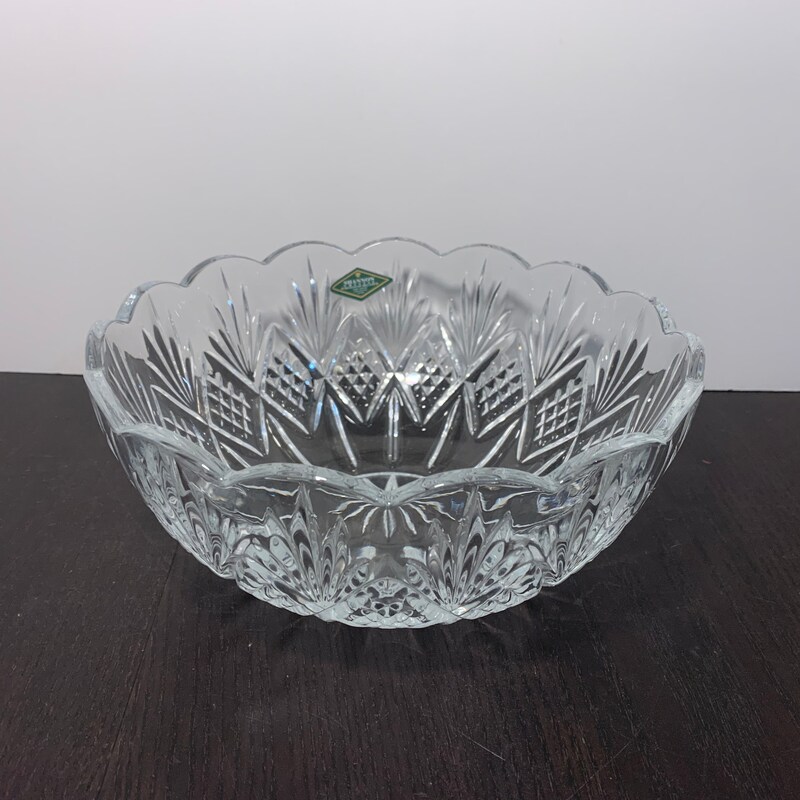 Pineapple Cut Glass Bowl - Etsy