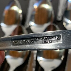 Interpur INR3 Single Rose Stainless Steel Flatware - Service for 8 Plus ...