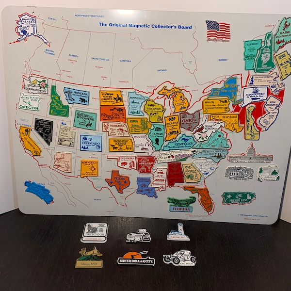 Us States Fridge Magnet - Etsy