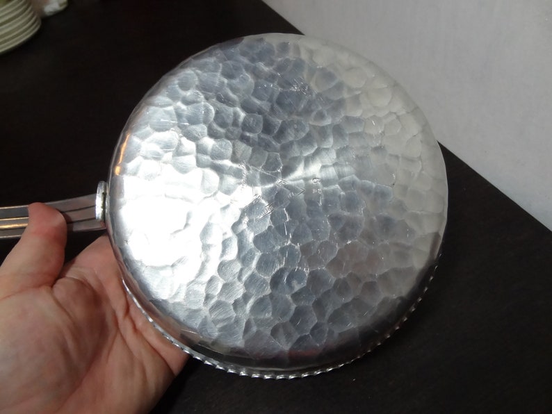 Vintage Hammered Aluminum Table Crumb Tray/silent Butler/crumb - Etsy