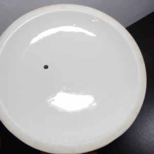 Vintage Hall China Ivory/cream Casserole Dish With Gold Accents - Mid ...