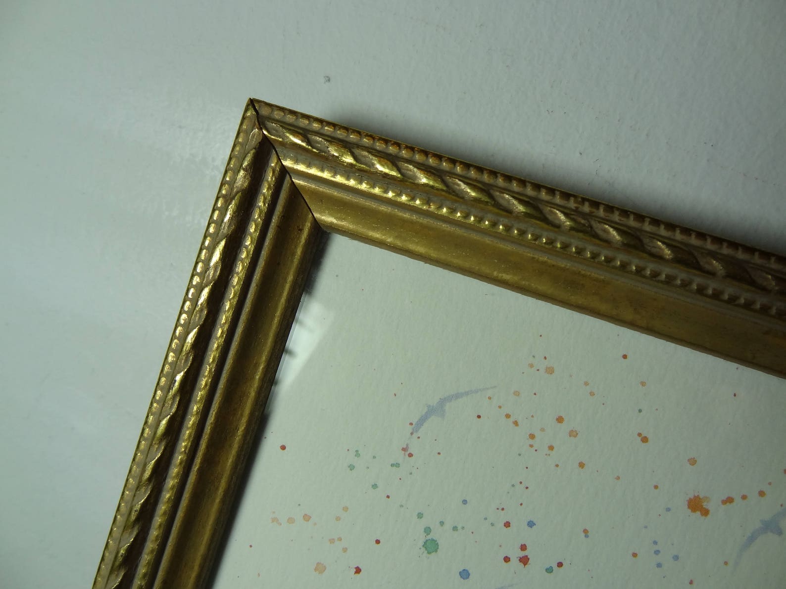 Vintage Gold Framed Watercolor Signed Art Print by Doris Morgan - Bride ...