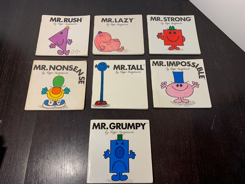 Mr Men Books by Roger Hargreaves 1980s Choose From Drop - Etsy