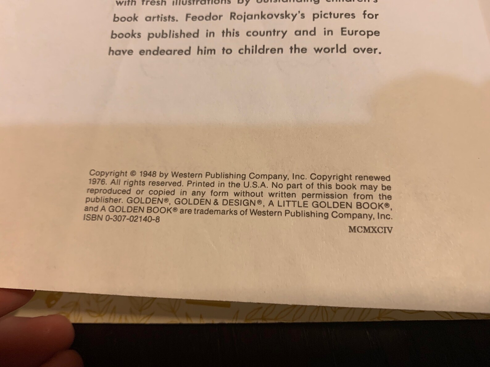 The Three Bears Illustrated by Feodor Rojankovsky Copyright - Etsy