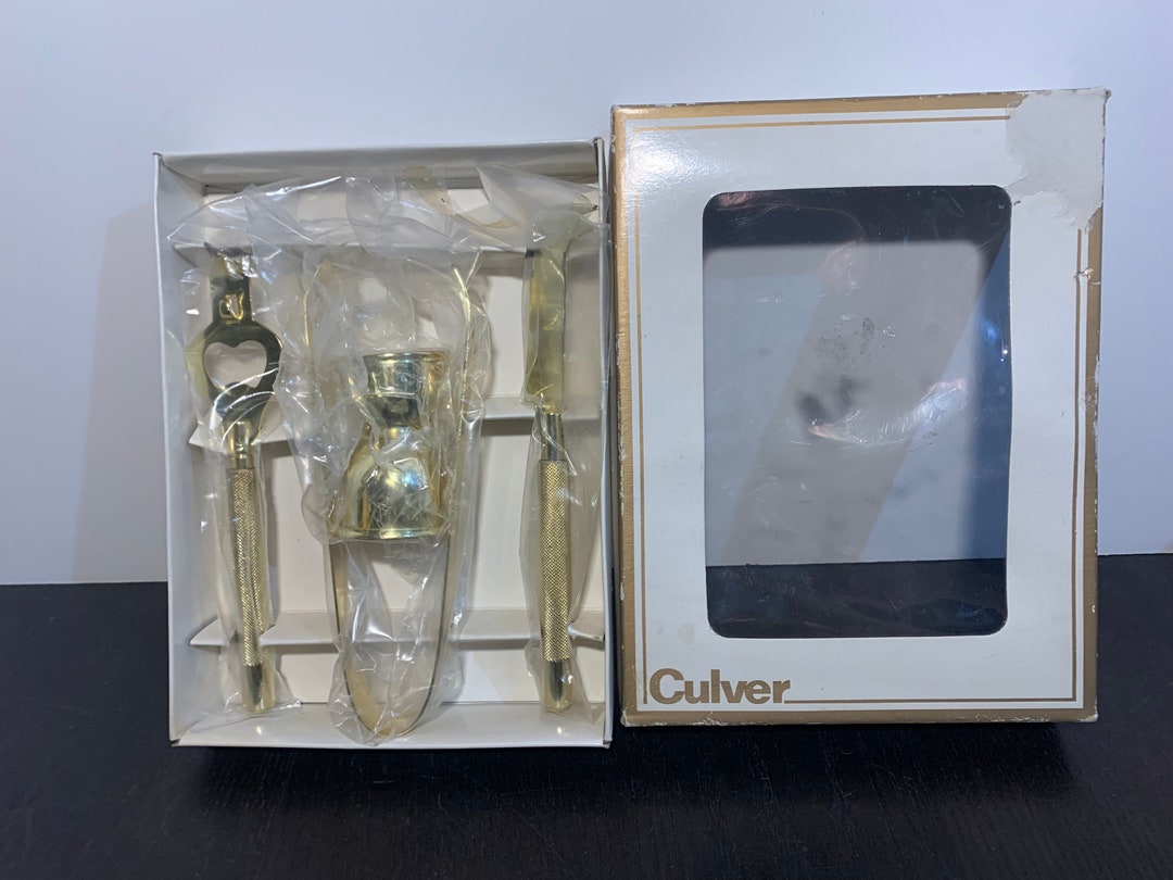 Vintage Culver Gold Bar Tools/bar Utensils in Original Box Set of 4 Bar ...