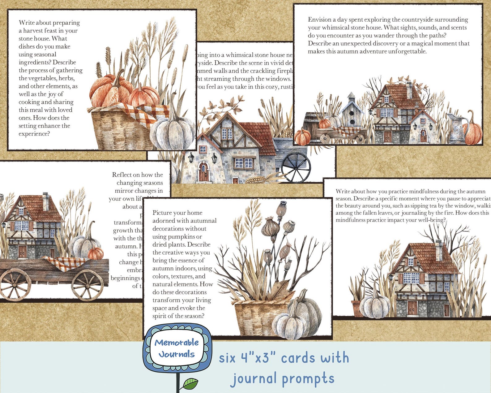 Autumn Journal Prompts & Words Printable. Cozy Fall Inspires Creative ...